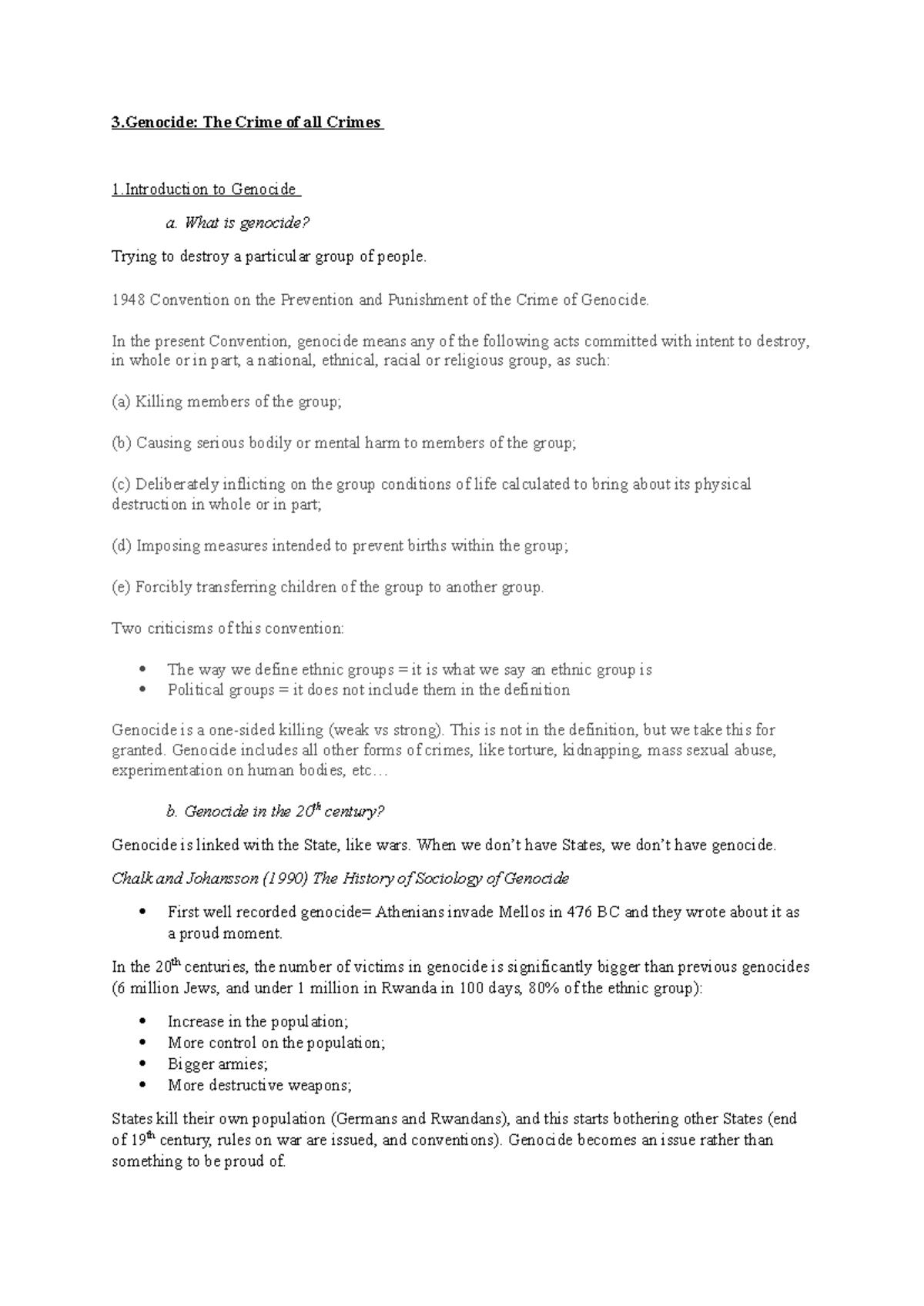 The Crime of All Crimes= Genocide - 3: The Crime of all Crimes 1 to ...