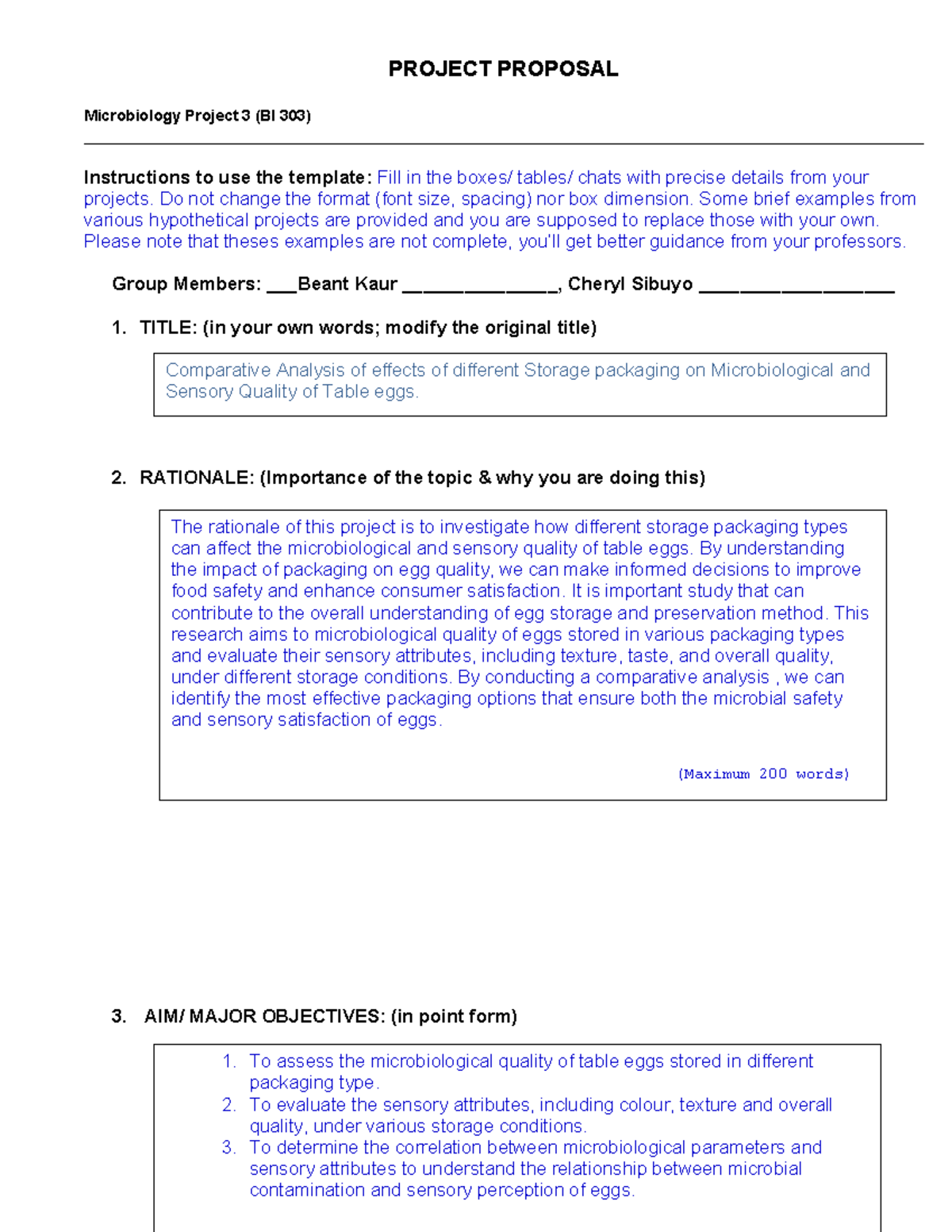 Final Project Proposal Template F 2023 Version B - PROJECT PROPOSAL Microbiology Project 3 (BI ...