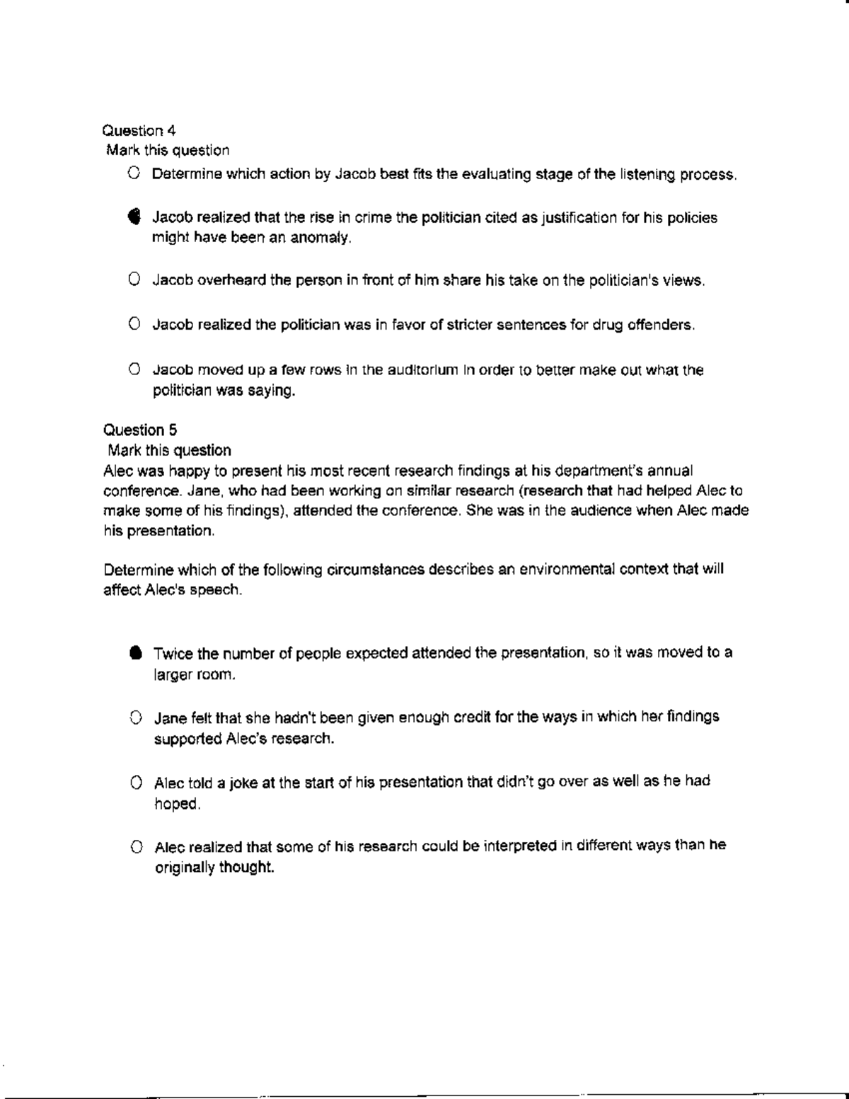 Public Speaking Unit 1 TS1 - COM201 - Studocu