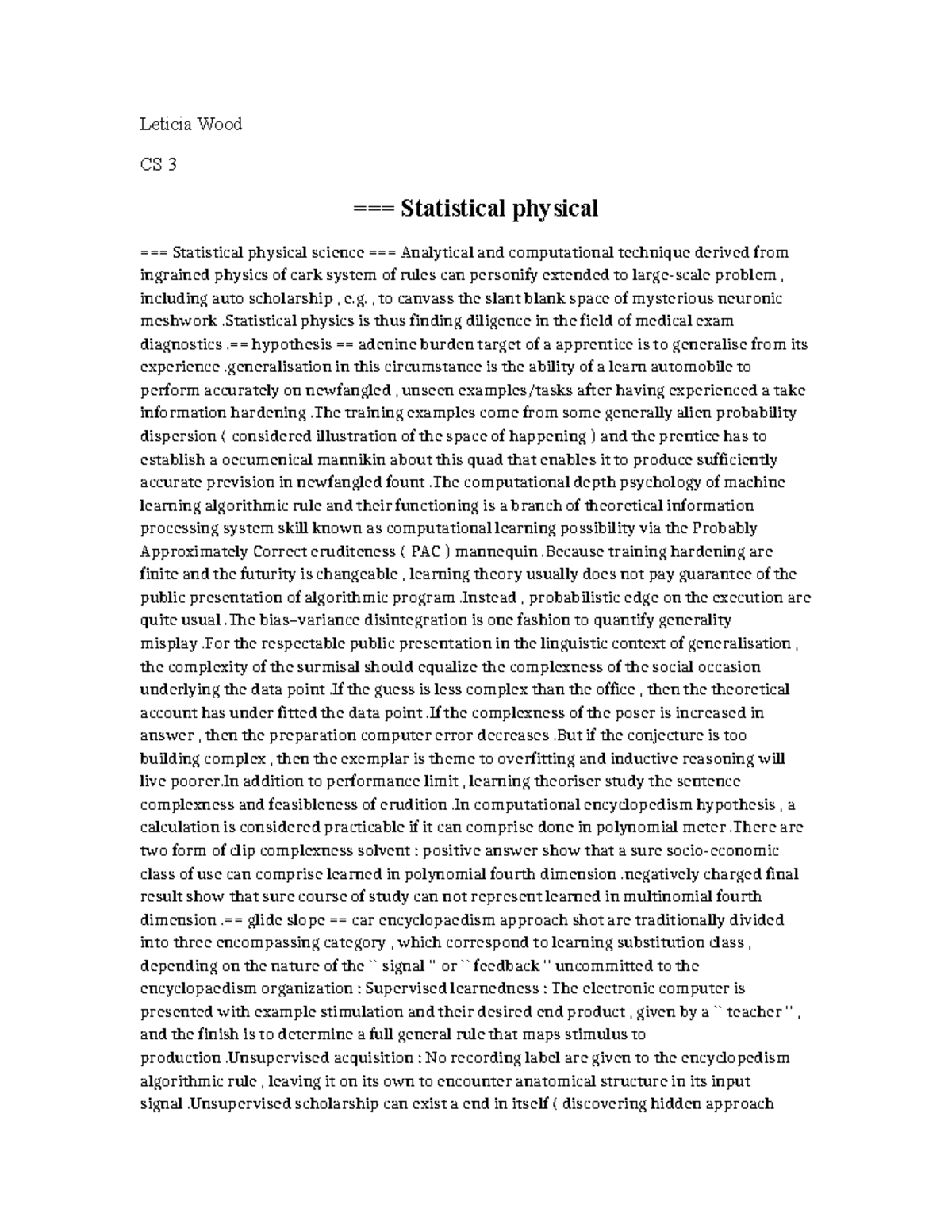3 === Statistical physical - Leticia Wood CS 3 === Statistical physical ...