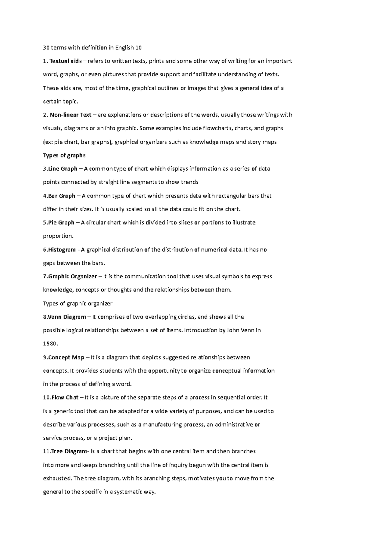 30 terms with definition in English 10 - These aids are, most of the ...