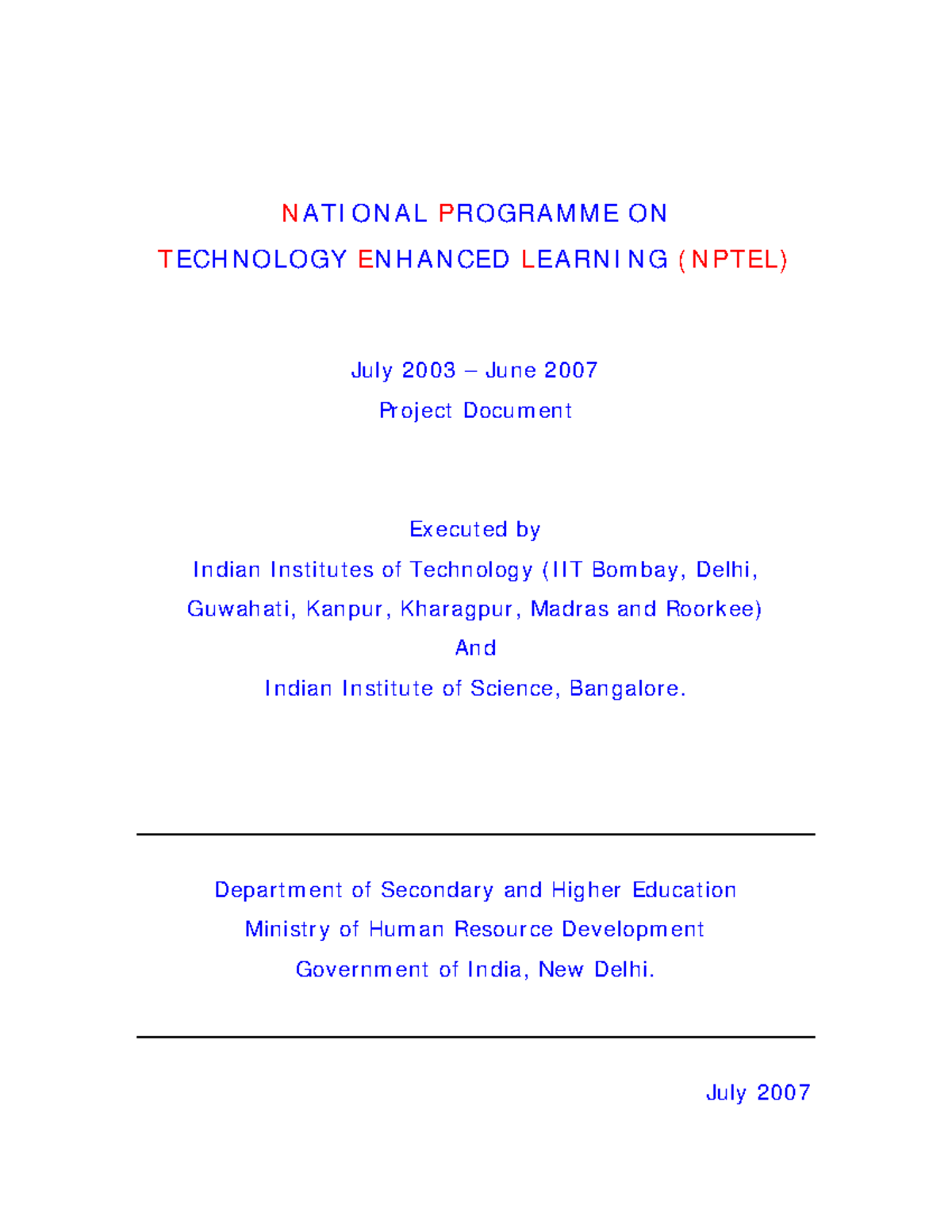 Nptel Document - Yeah - N ATI ON AL PROGRAM M E ON TECH N OLOGY EN H AN ...
