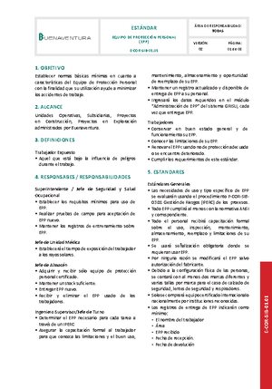 E-COR-SIB-01.01 Equipo de Protección Personal V4 - EQUIPO DE PROTECCIÓN ...