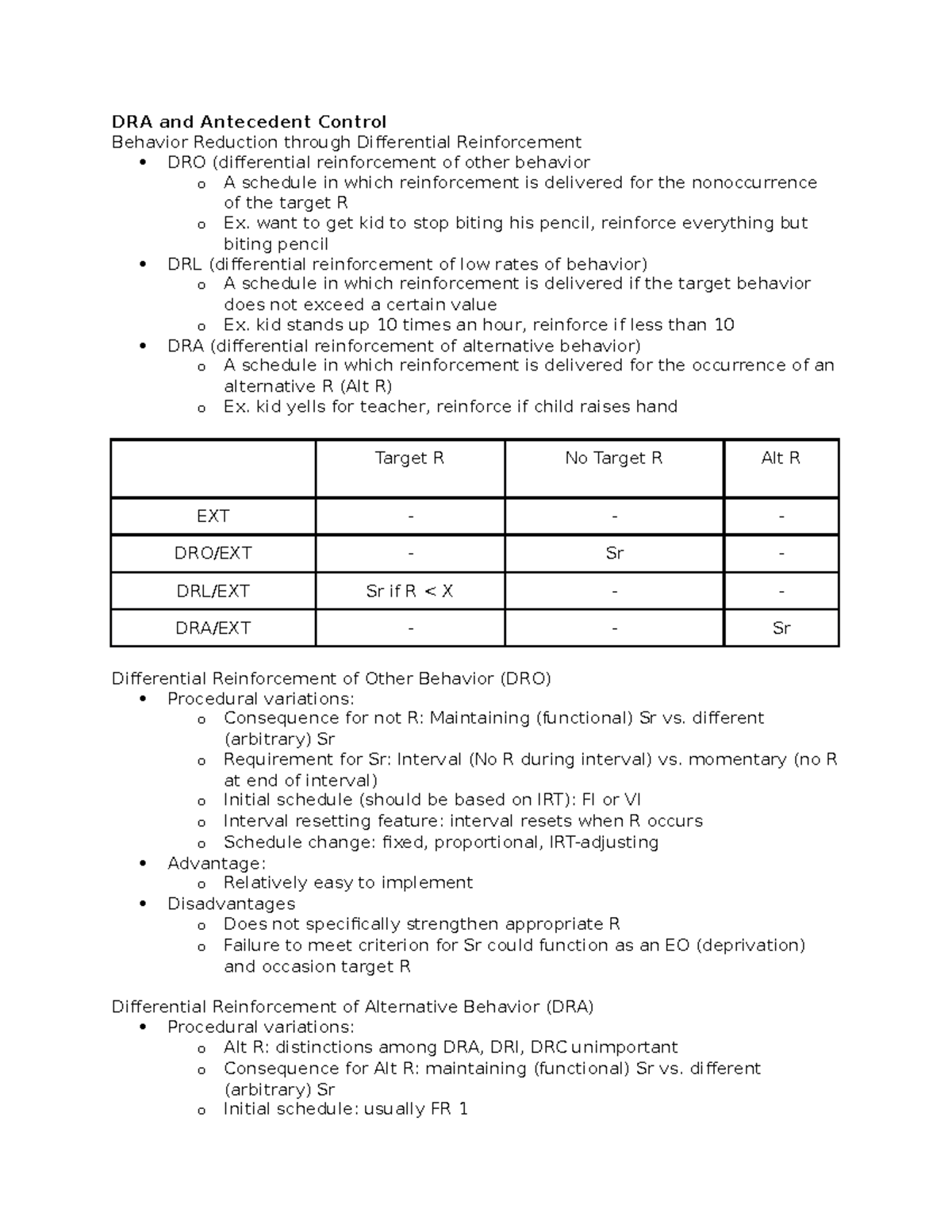 EAB3703- DRA and Antecedent Control - DRA and Antecedent Control ...
