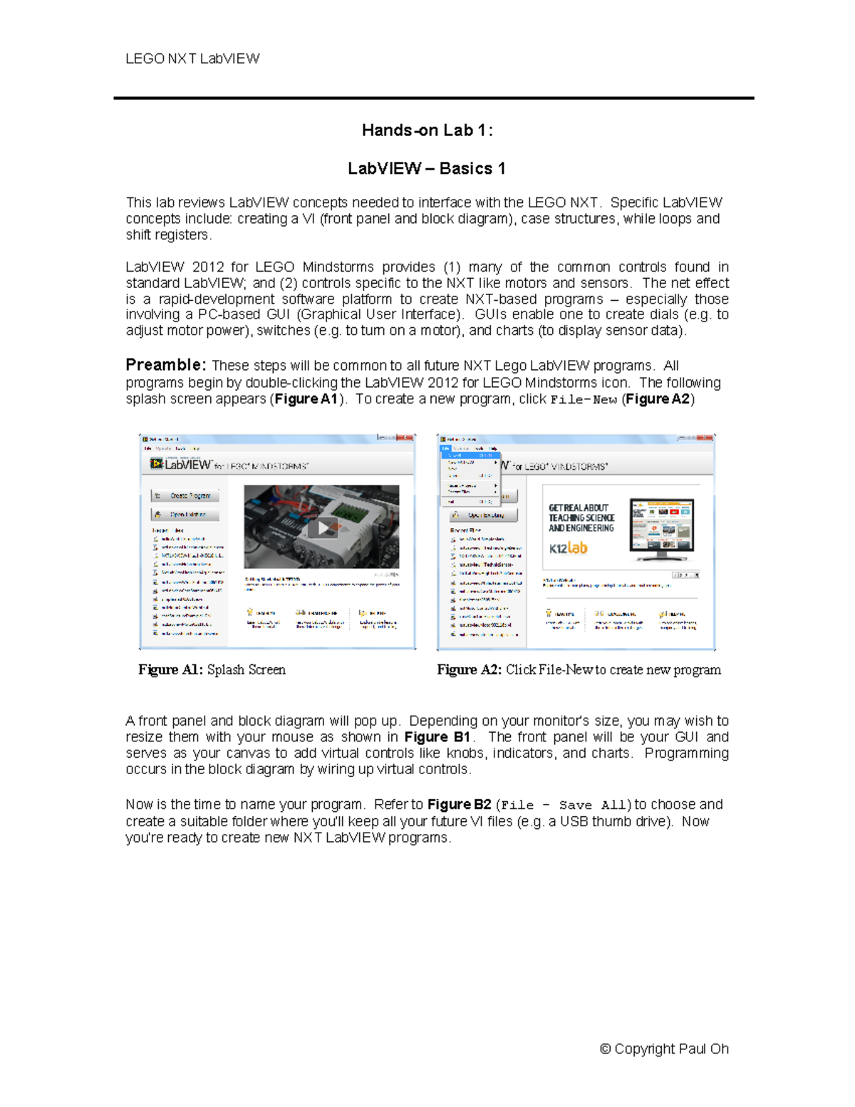 Nxt Lego Labview-Basics-061618 - Hands-on Lab 1: LabVIEW – Basics 1 ...