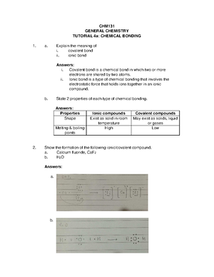 Tutorial Chapter 2 - CHM 138: BASIC CHEMISTRY TUTORIAL 2: ELEMENTS ...