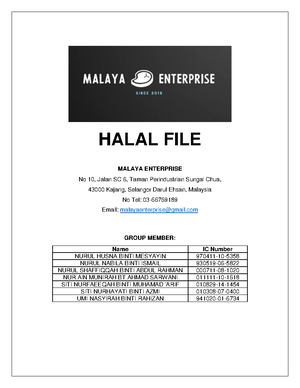 MHMS 2020 - latest standard - i SISTEM PENGURUSAN HALAL MALAYSIA ...