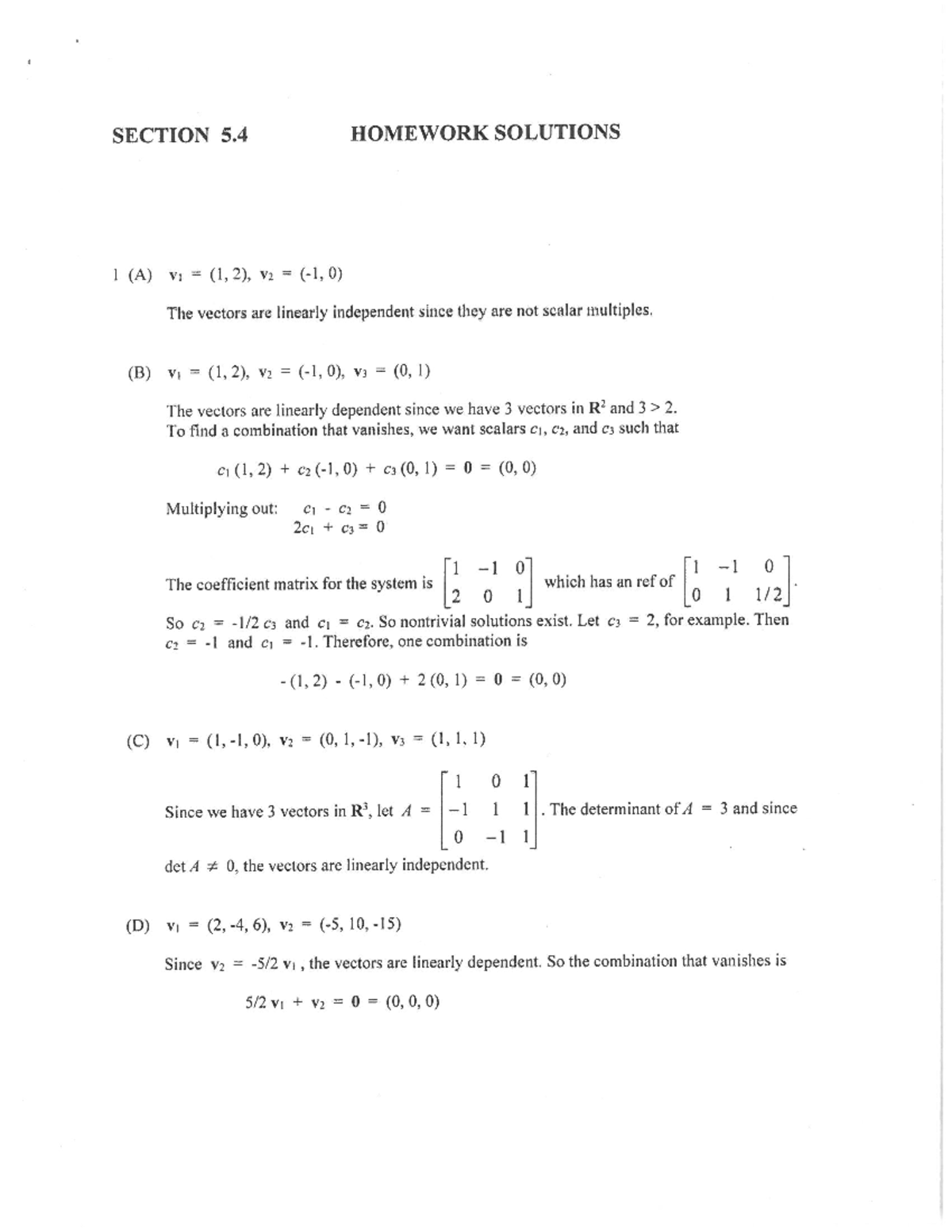 Math2341hwsolu 5 - Homework solutions - MATH 2341 - Studocu