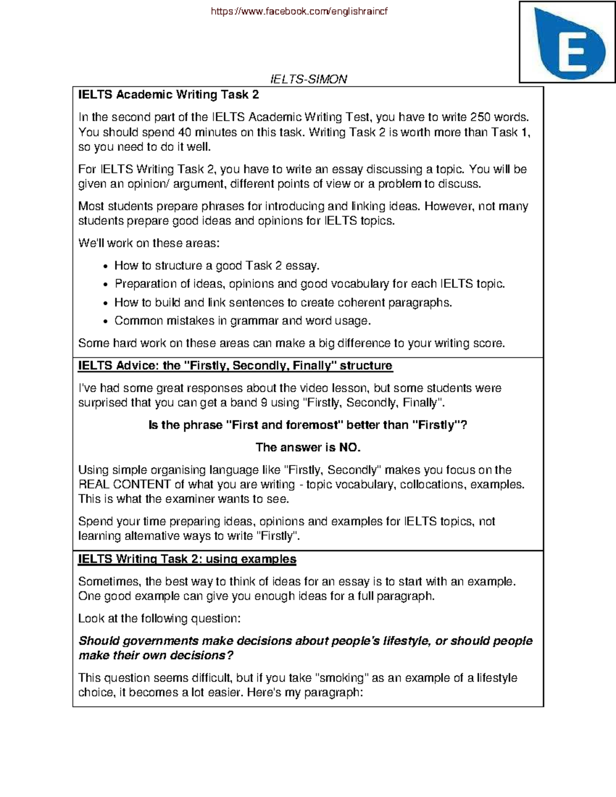 Ielts Simon Ielts Academic Writing Task - IELTS-SIMON IELTS Academic ...