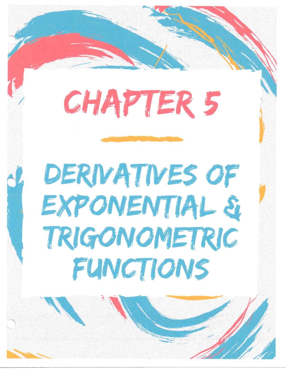 Chapter 5 - MCV4U - Studocu