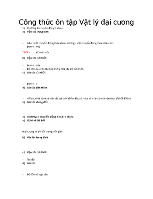 PHY 101 - Vat Li Dai Cuong A1 Tieng Viet - 2021F - Lecture Slides - 5 ...