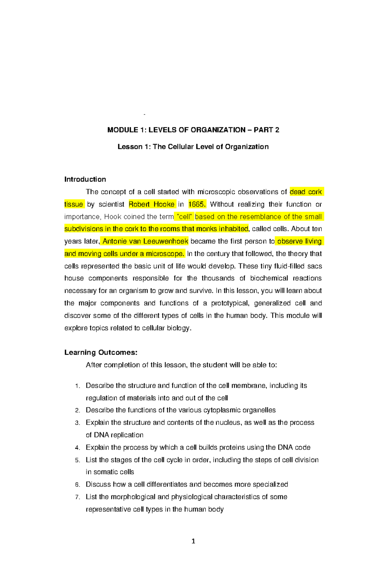 Module 2 Organization of the Human Body Part 2 - NEW ERA UNIVERSITY ...