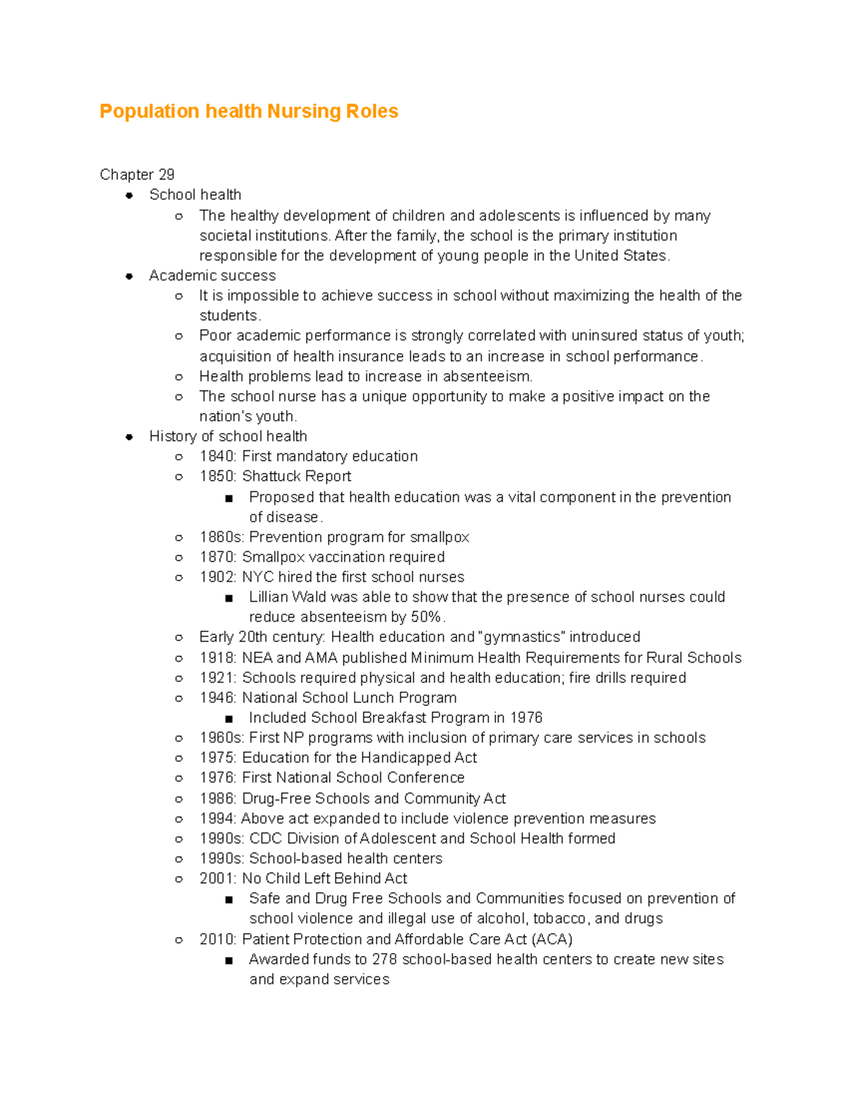 Population health Nursing Roles - Population health Nursing Roles ...