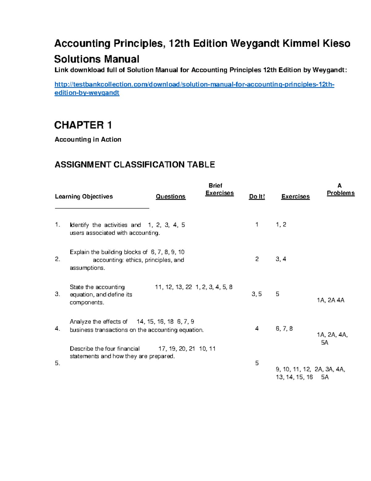 Solution manual for accounting principles 12th edition by weygandt ...