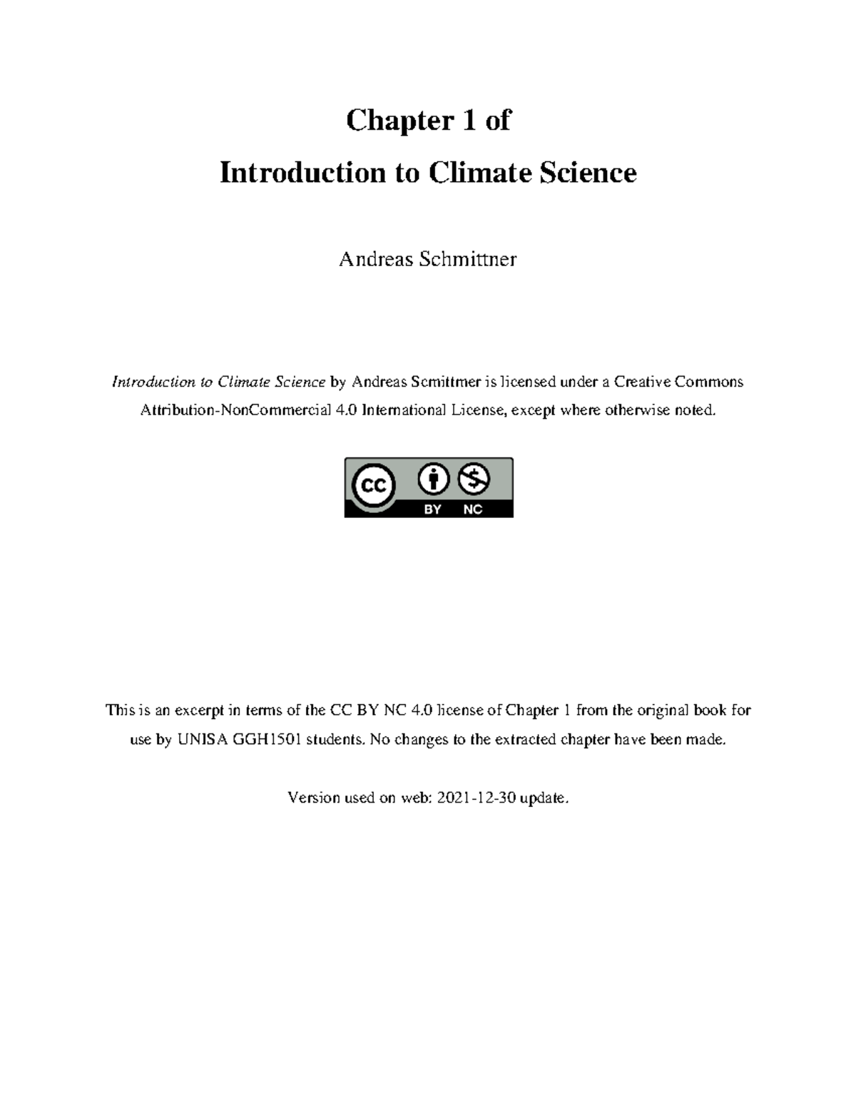 Schmittner 2018 Chapter 1 Final - Chapter 1 of Introduction to Climate ...