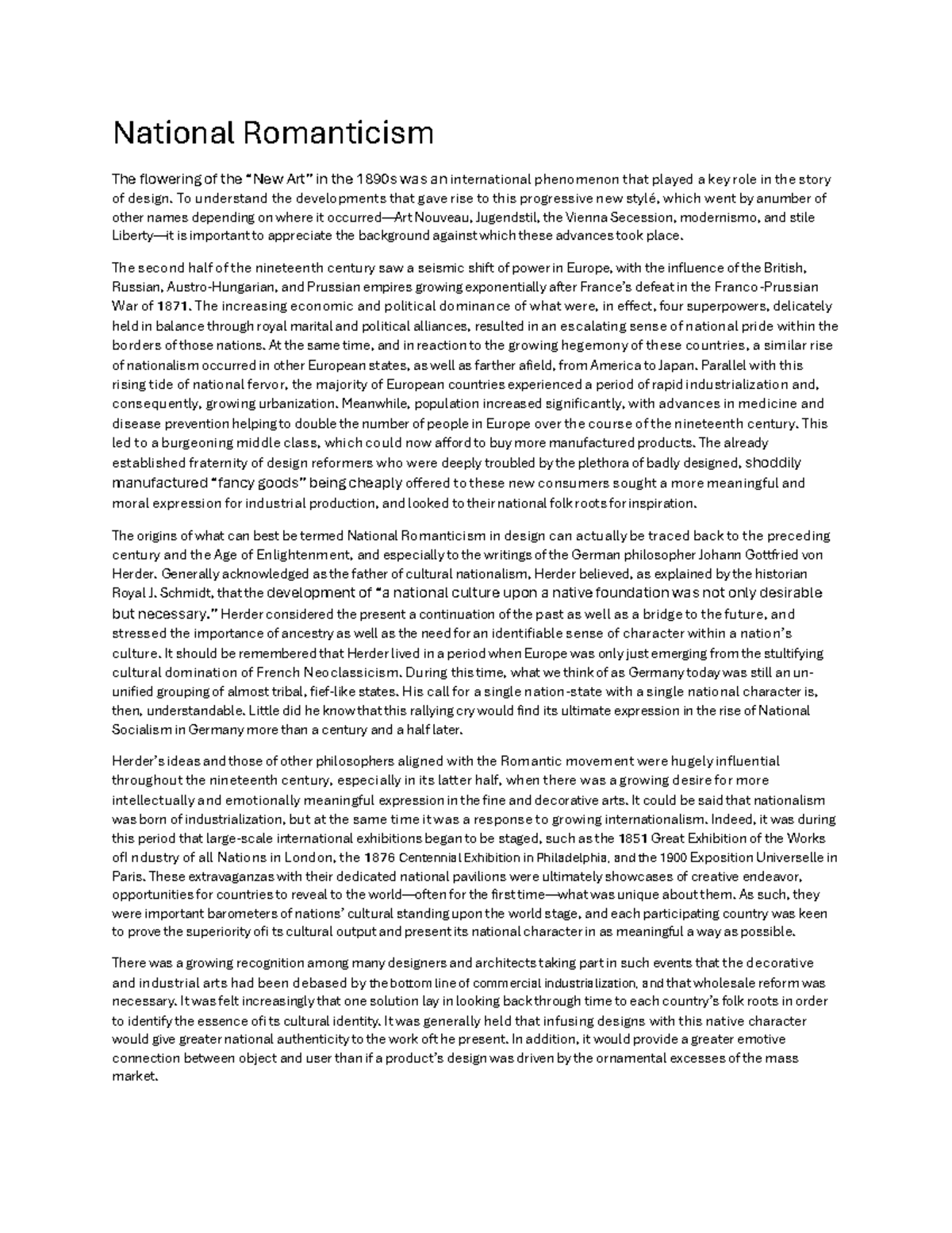 The New Art - National Romanticism The flowering of the “New Art” in ...