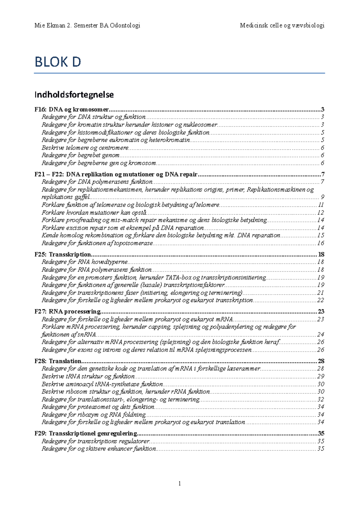 BLOK D (MIE) - Good notes and assignments you can practise. - BLOK D ...