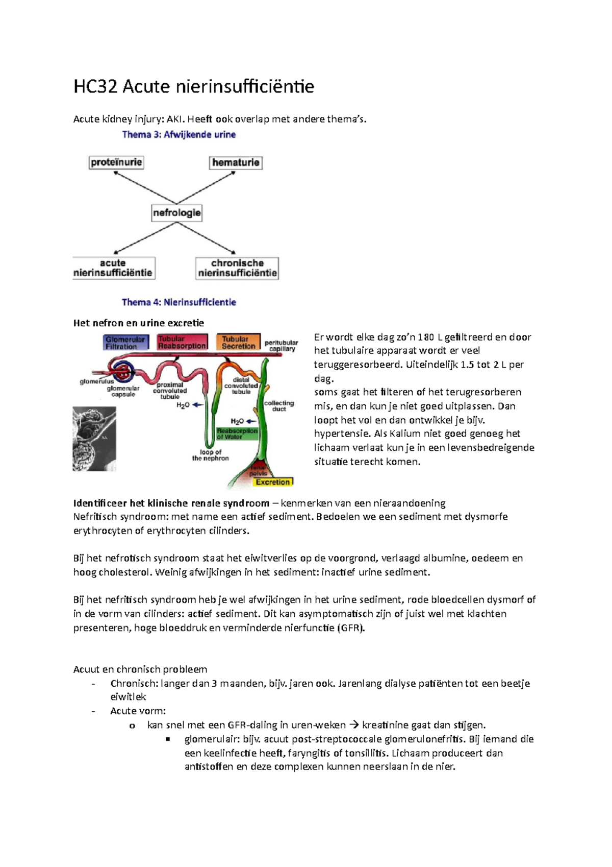 HC32 Acute nierinsufficiëntie - HC32 Acute nierinsufficiëntie Acute ...