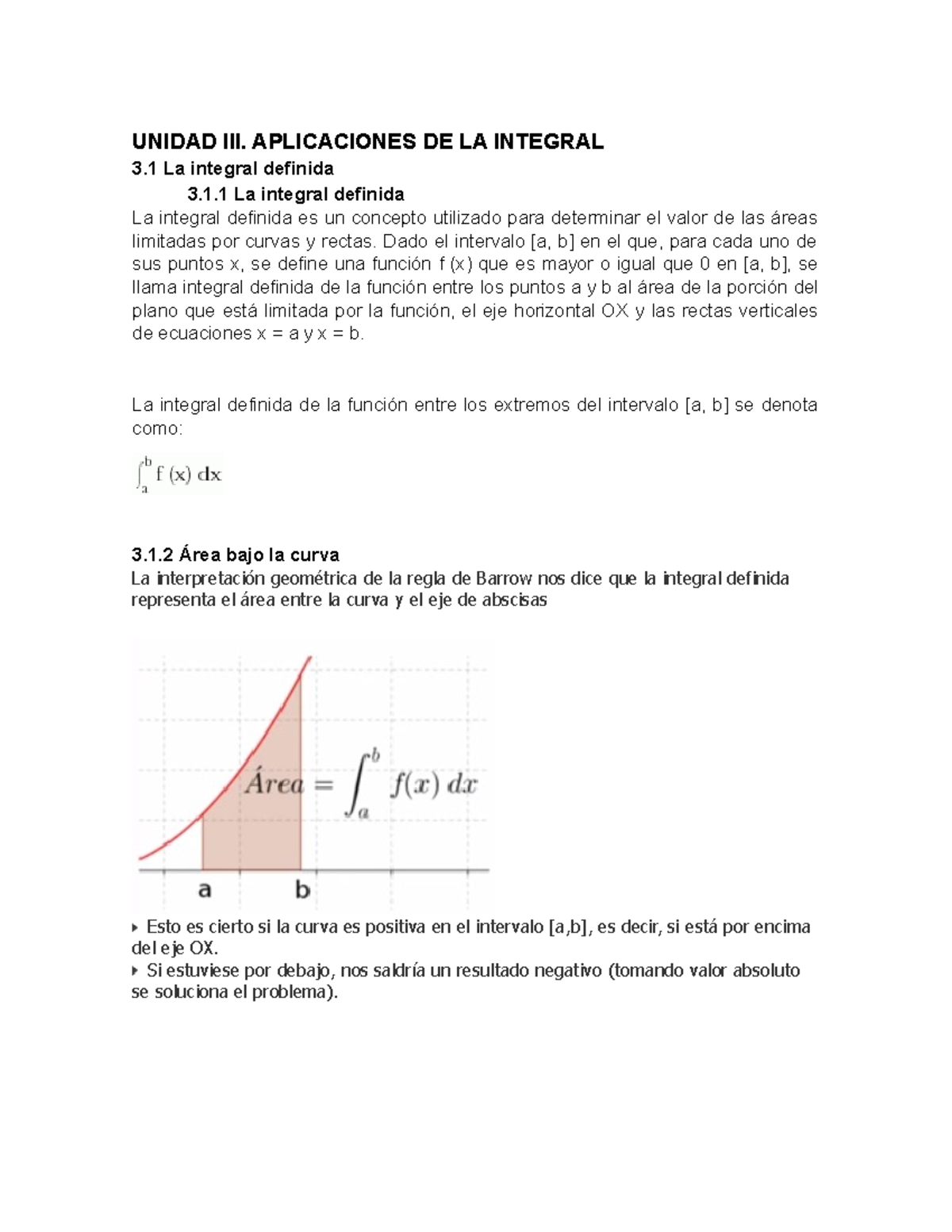 Calculo Integral Unidad III, ejercicios de práctica - UNIDAD III ...