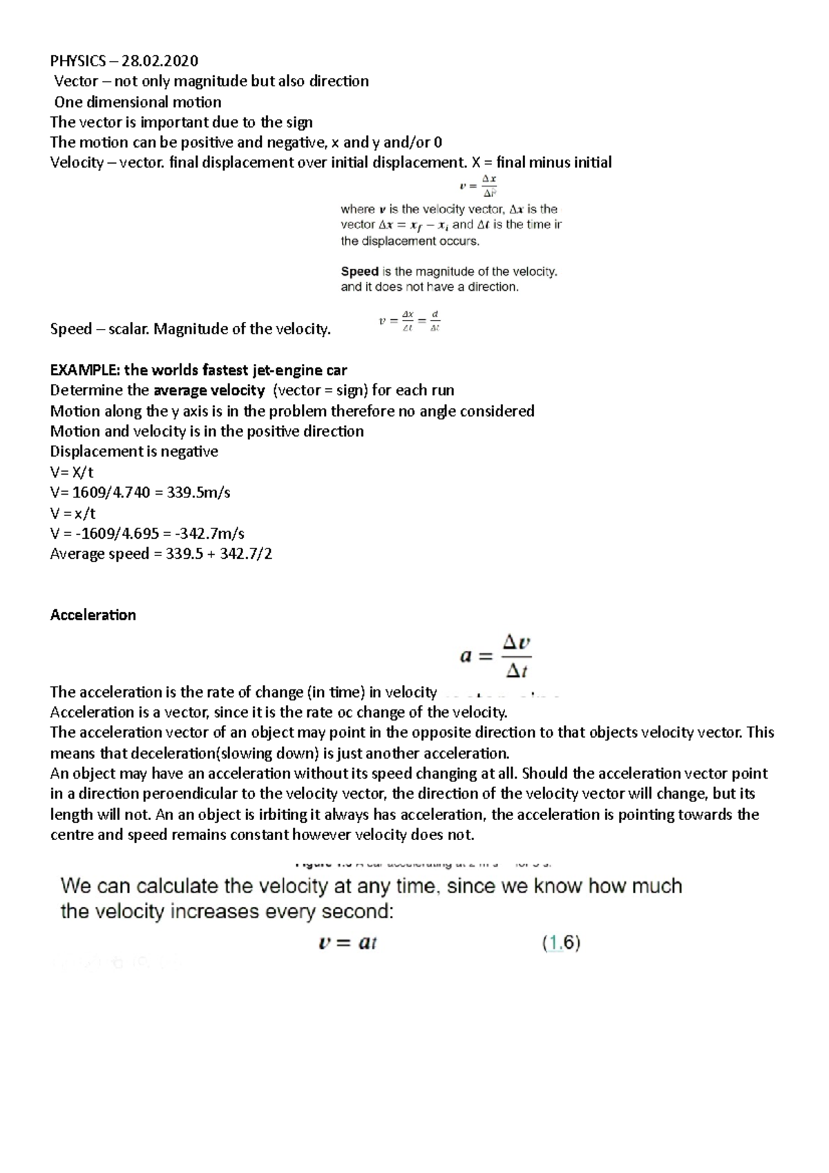 Physics Lecture Notes week 1 - PHYSICS – 28. Vector – not only ...