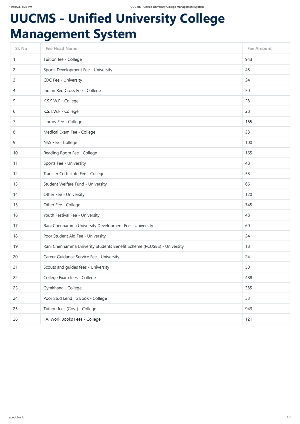Uucms - Unified University College Management System - 11/15/23, 1:02 ...