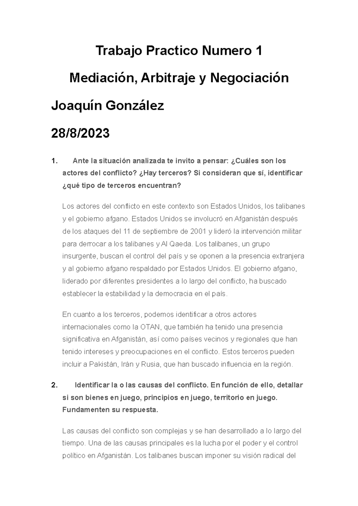 Trabajo Practico N1,Mediacion,Arbitraje y Negociacion - Trabajo Practico Numero 1 Mediación ...