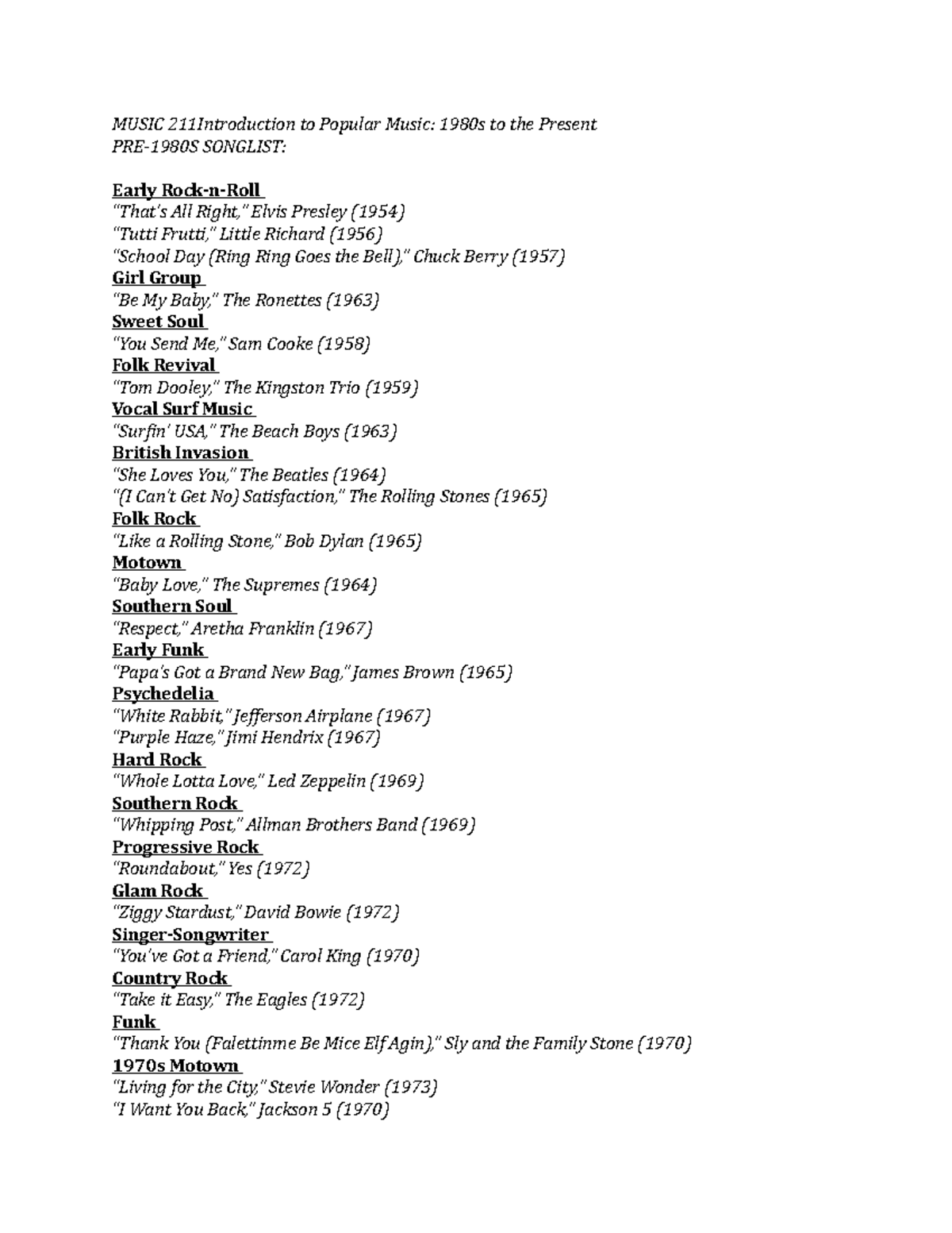 mus-211-pre-1980s-songlist-music-211introduction-to-popular-music