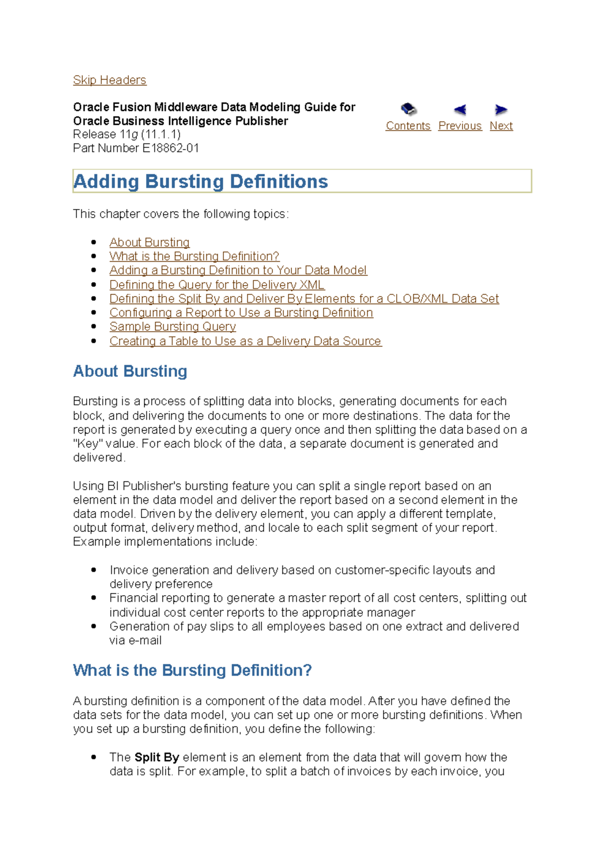 Email Parameters - Skip Headers Oracle Fusion Middleware Data Modeling ...