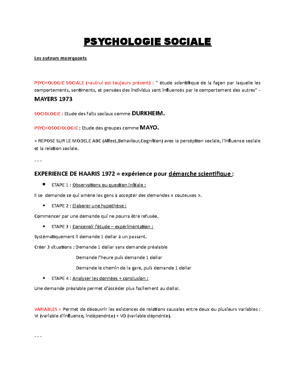 Notes psy soc - auteurs psycho soc - PSYCHOLOGIE SOCIALE Les auteurs ...