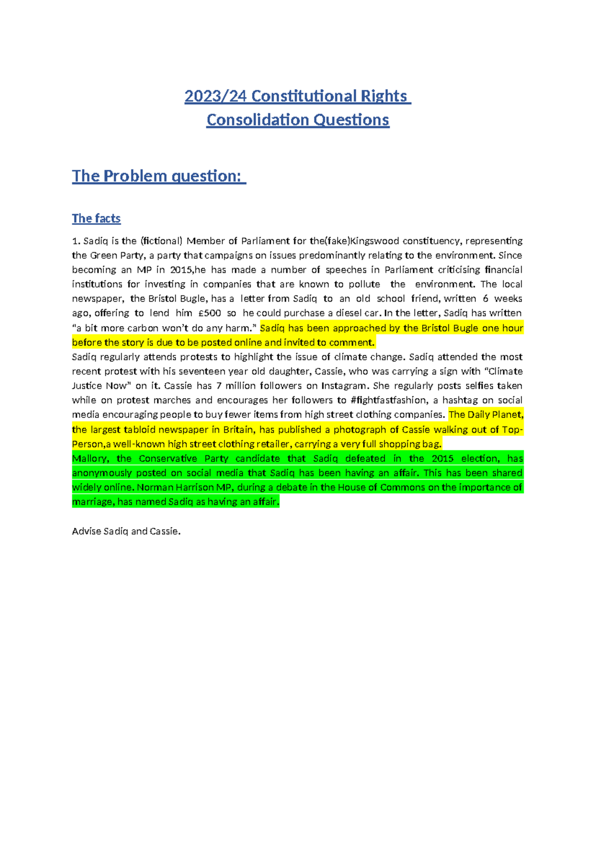 2023-24 Const R Consolidation - sampler questions and answers - 2023/24 ...