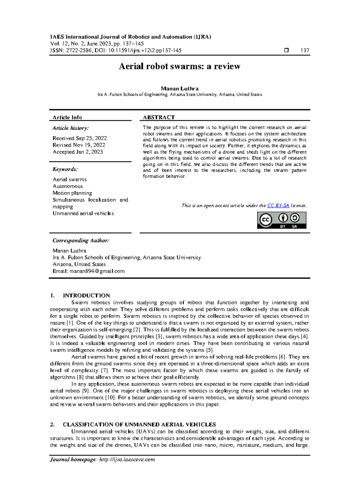 robot swarm of matlab simulation - IAES International Journal of ...