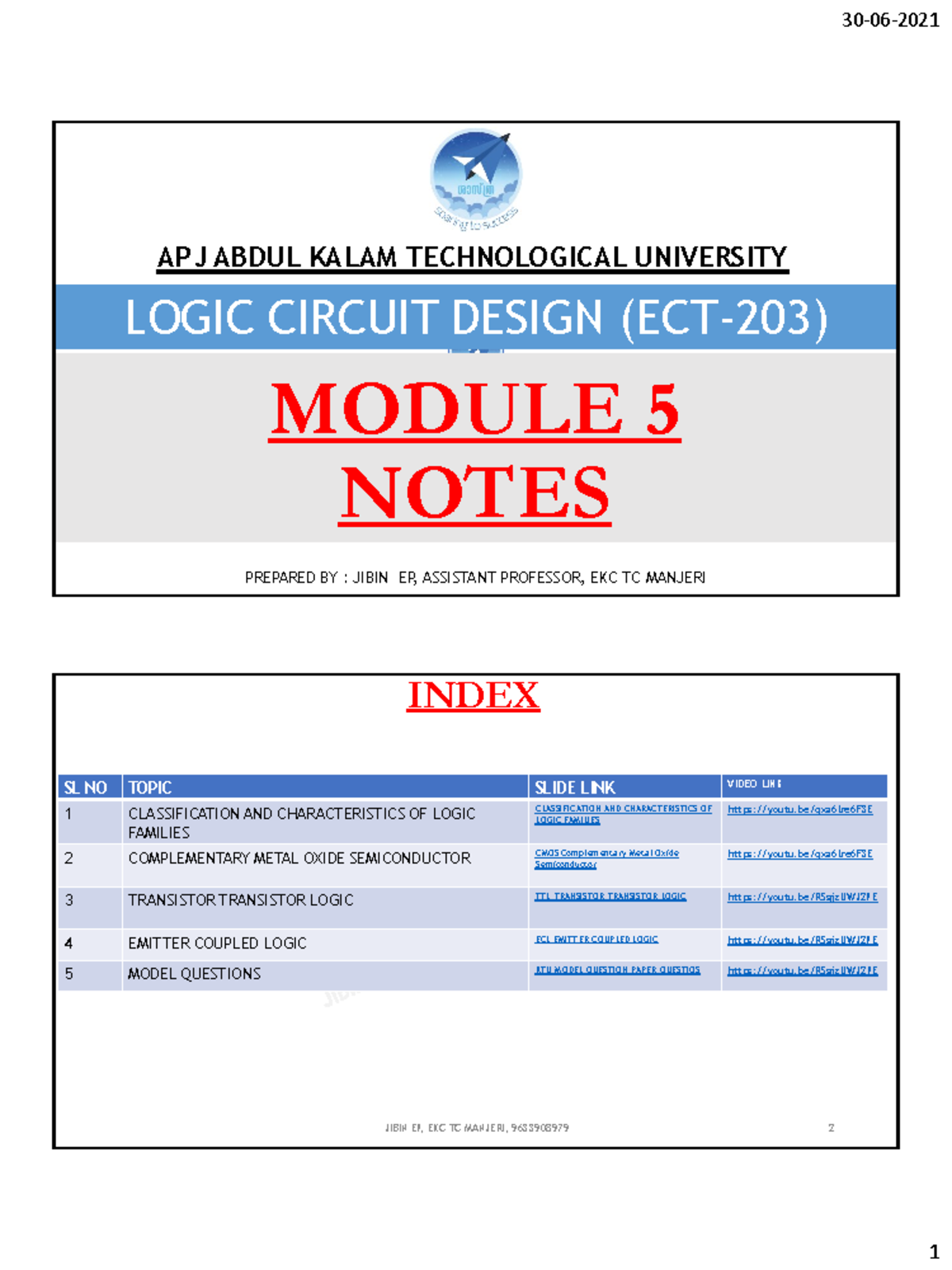 hfhdsjkfhkjhfhfhgfhg - MODULE 5 NOTES MODULE 5 NOTES LOGIC CIRCUIT ...