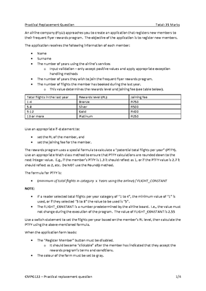 Mock Exam - Students 002 - Exam Example Section A Total = ___/ 22 ...