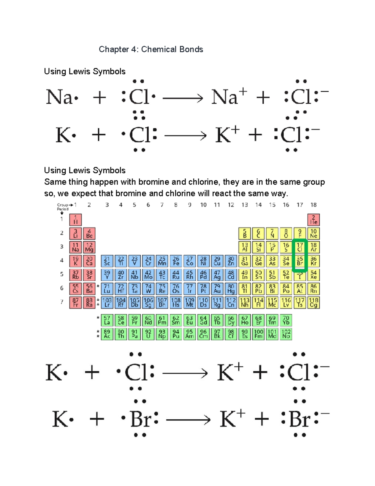 Chem 12 - Chemistry notes fall 2020 - CHEM 2001 - Chapter 4: Chemical ...