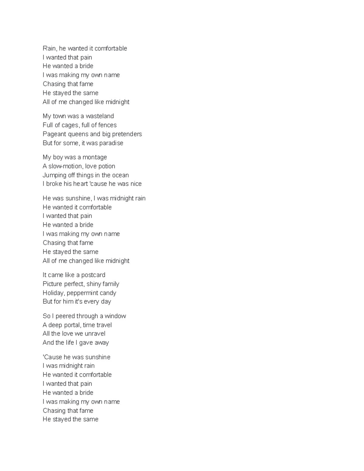 Rain - ANG SAKIT SAKIT - Rain, he wanted it comfortable I wanted that ...