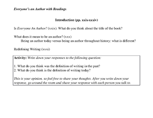 Project One Critical Analysis Fall2019 - UWRT 100: Critical Reading and ...