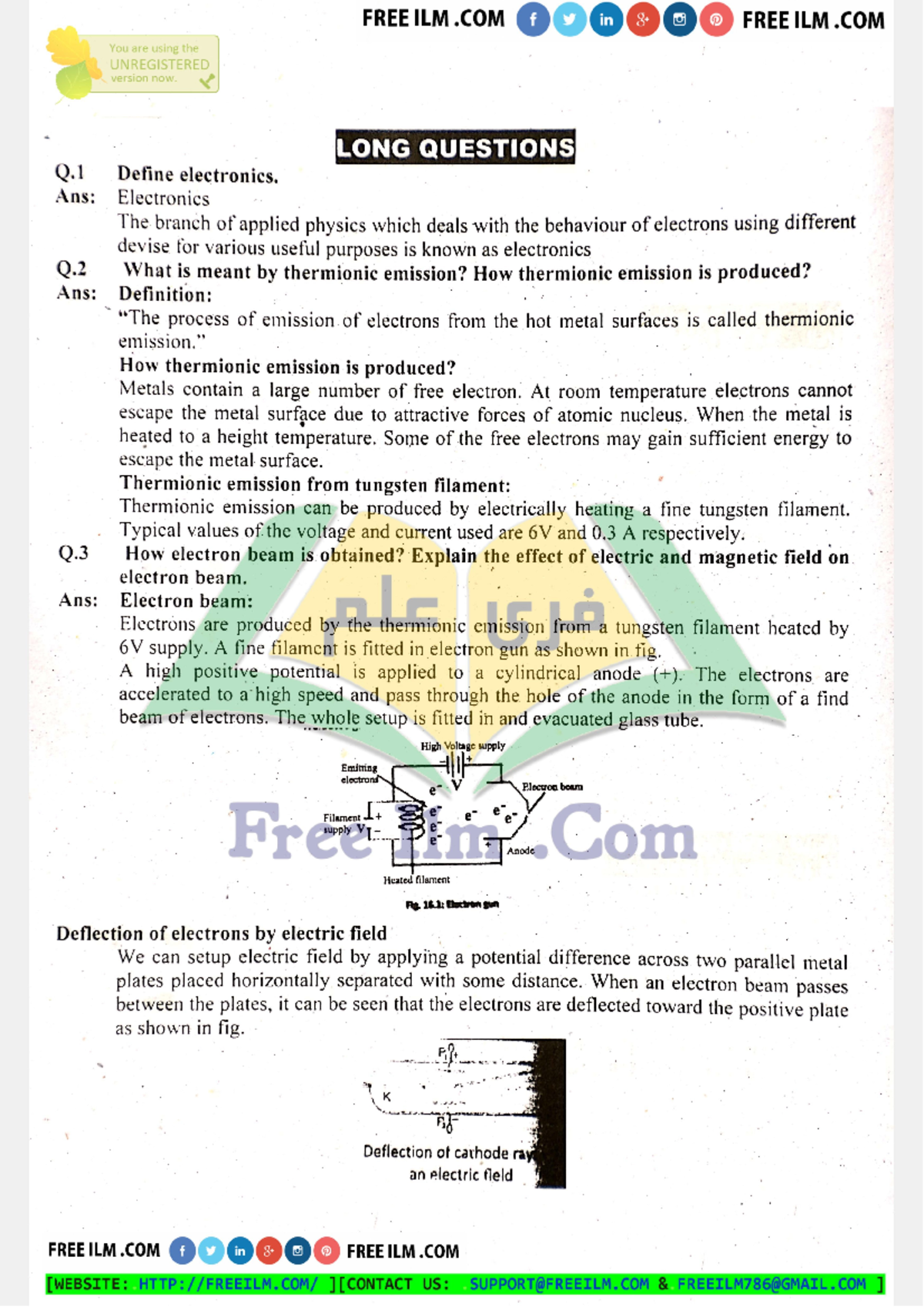 10th Physics Ch16 Long Q - FREE ILM f in FREE ILM You are using the ...
