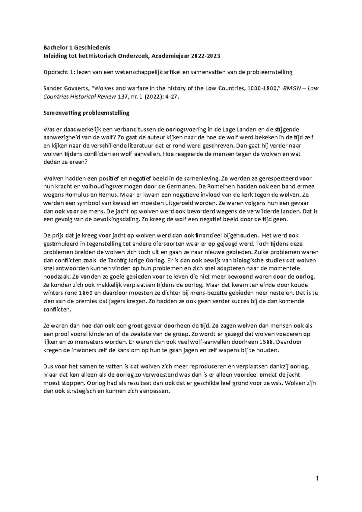 IHO Opdracht 1 lezen van een wetenschappelijk artikel en samenvatten ...