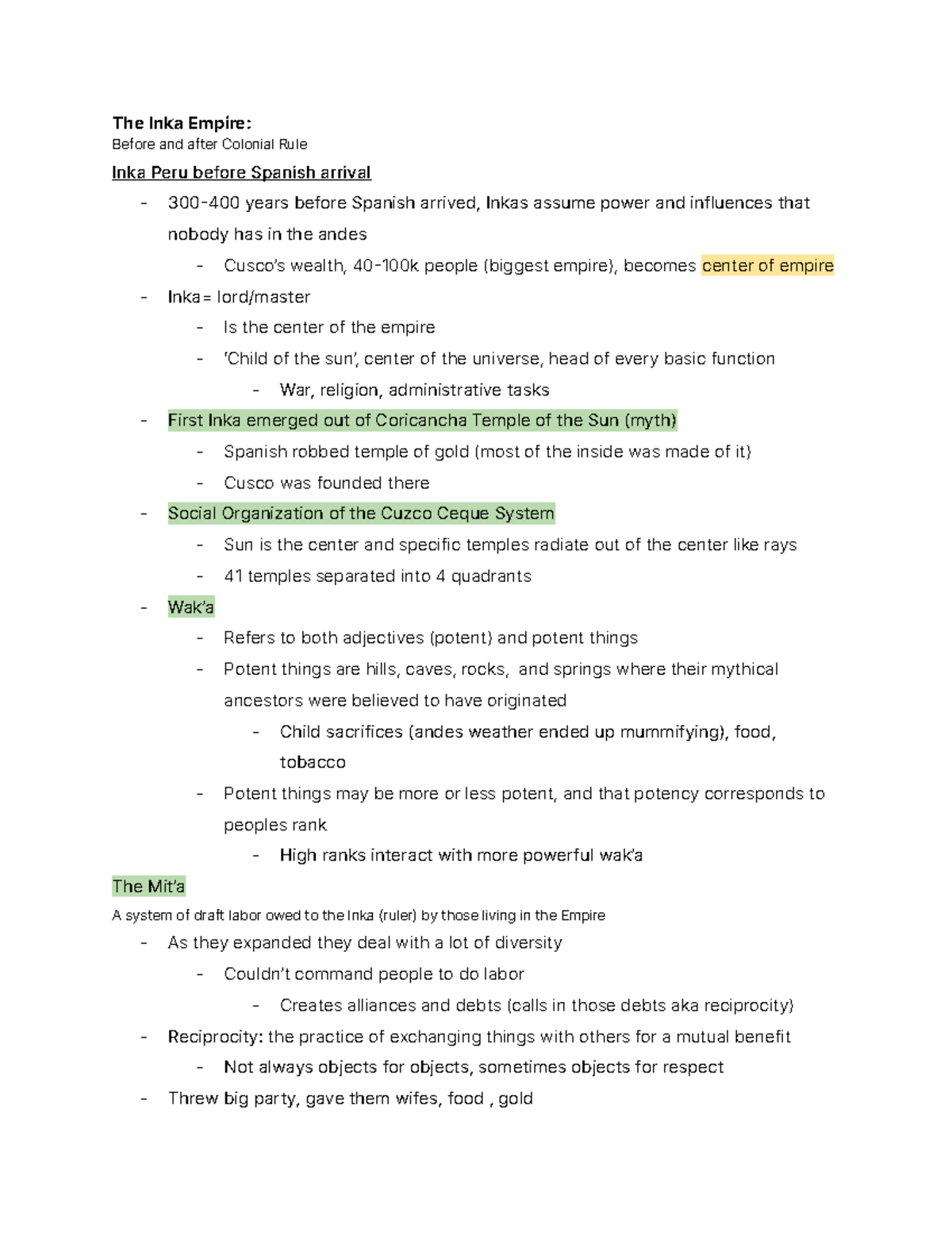 The Inka Empire - Dr. Warren Thompson - The Inka Empire: Before and ...