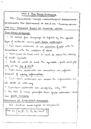 theory of computation - Sample CS8501 Important 8 Mark Questions Theory Of Computation (i ...