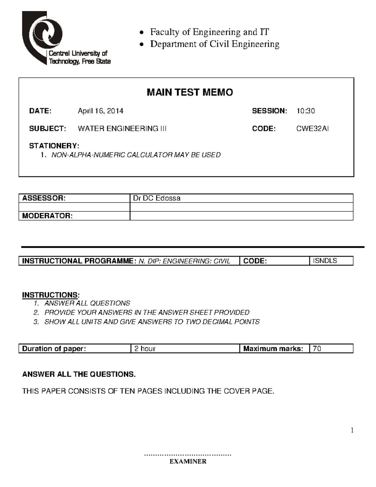 Main test-2014-01-Memo - ....................................... 1 ...