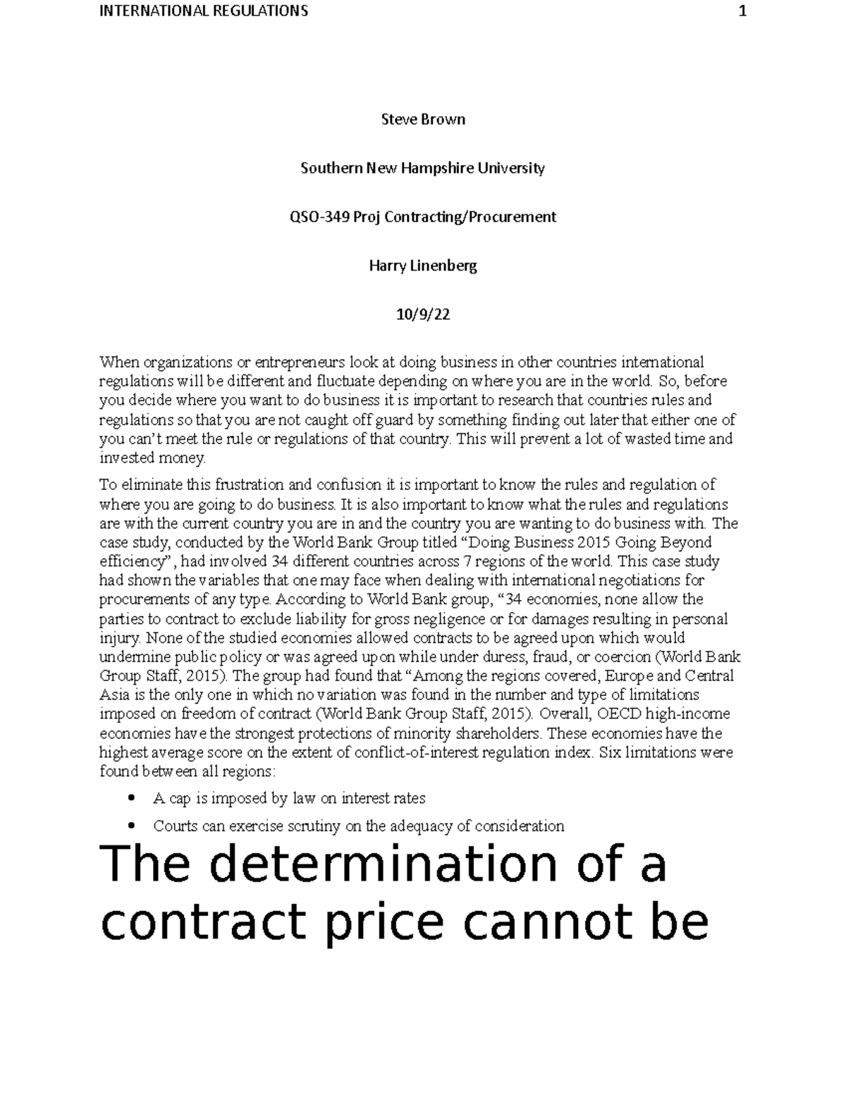 Internal regulations qso - Steve Brown Southern New Hampshire ...