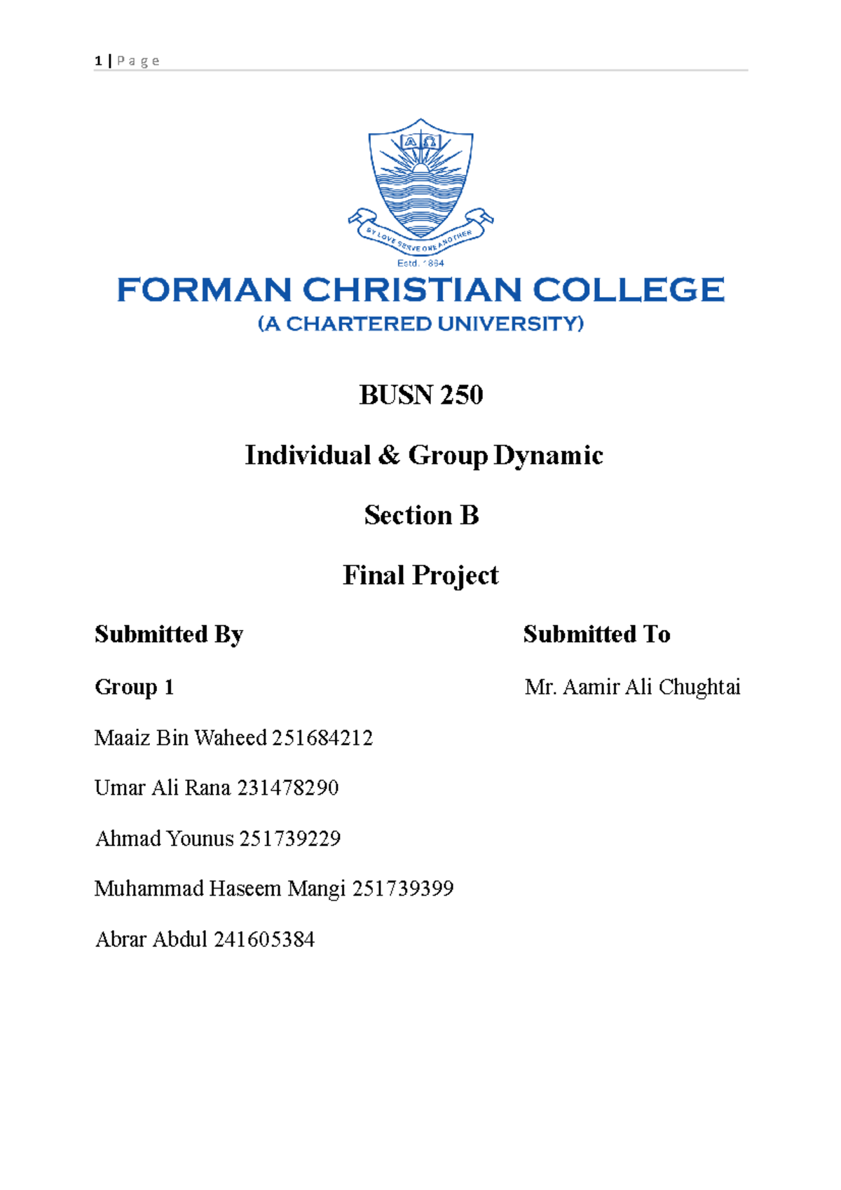 Final Document - Management accounting - Studocu