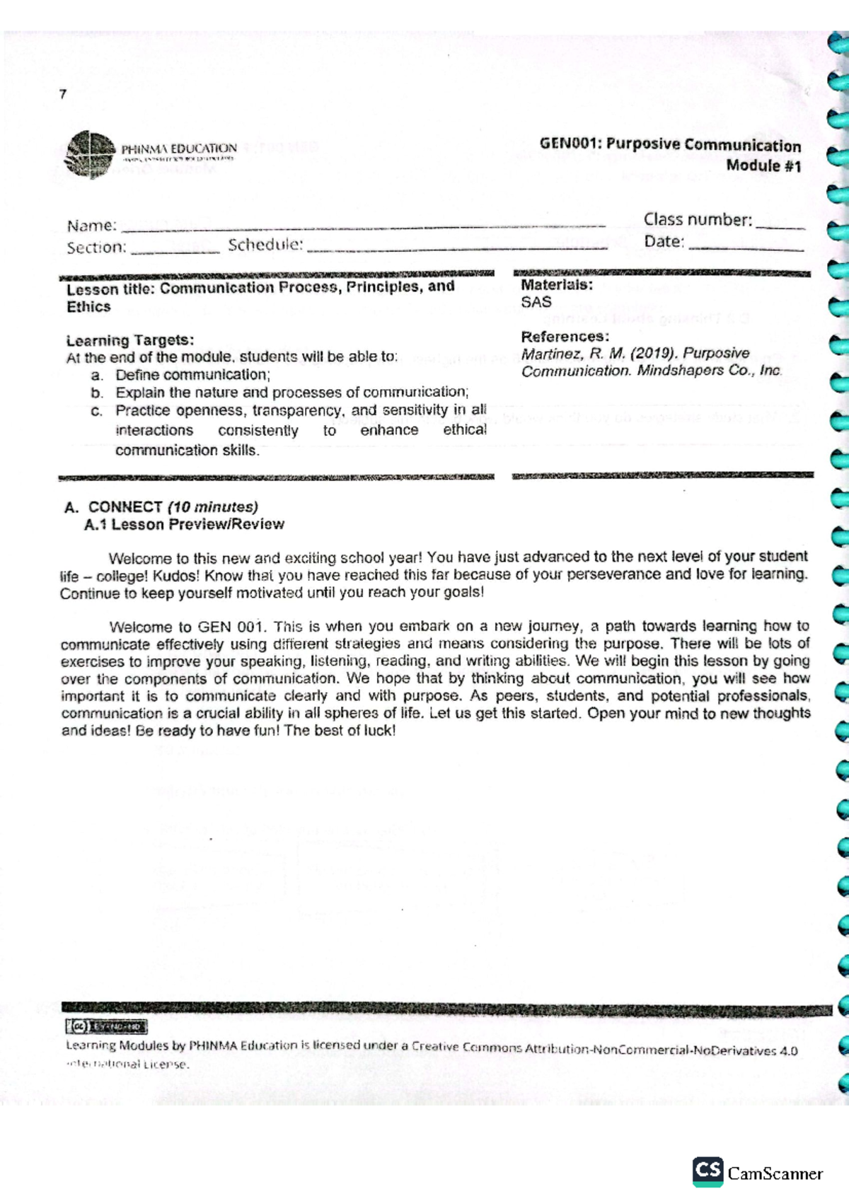 GEN 001 MOD 1 3 - Modules 1-3 - 7 PHINMA EDUCATION GEN001: Purposive ...