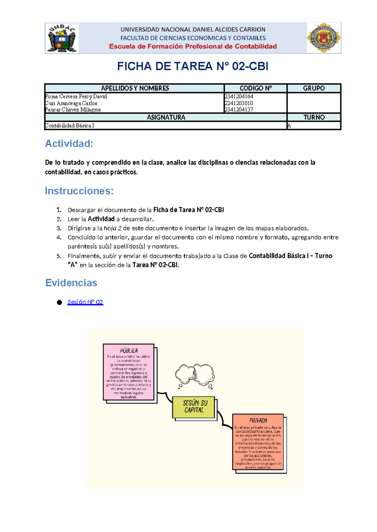 Ficha de Tarea N- 02-CBI - Casos pr-cticos - FICHA DE TAREA N° 02-CBI ...