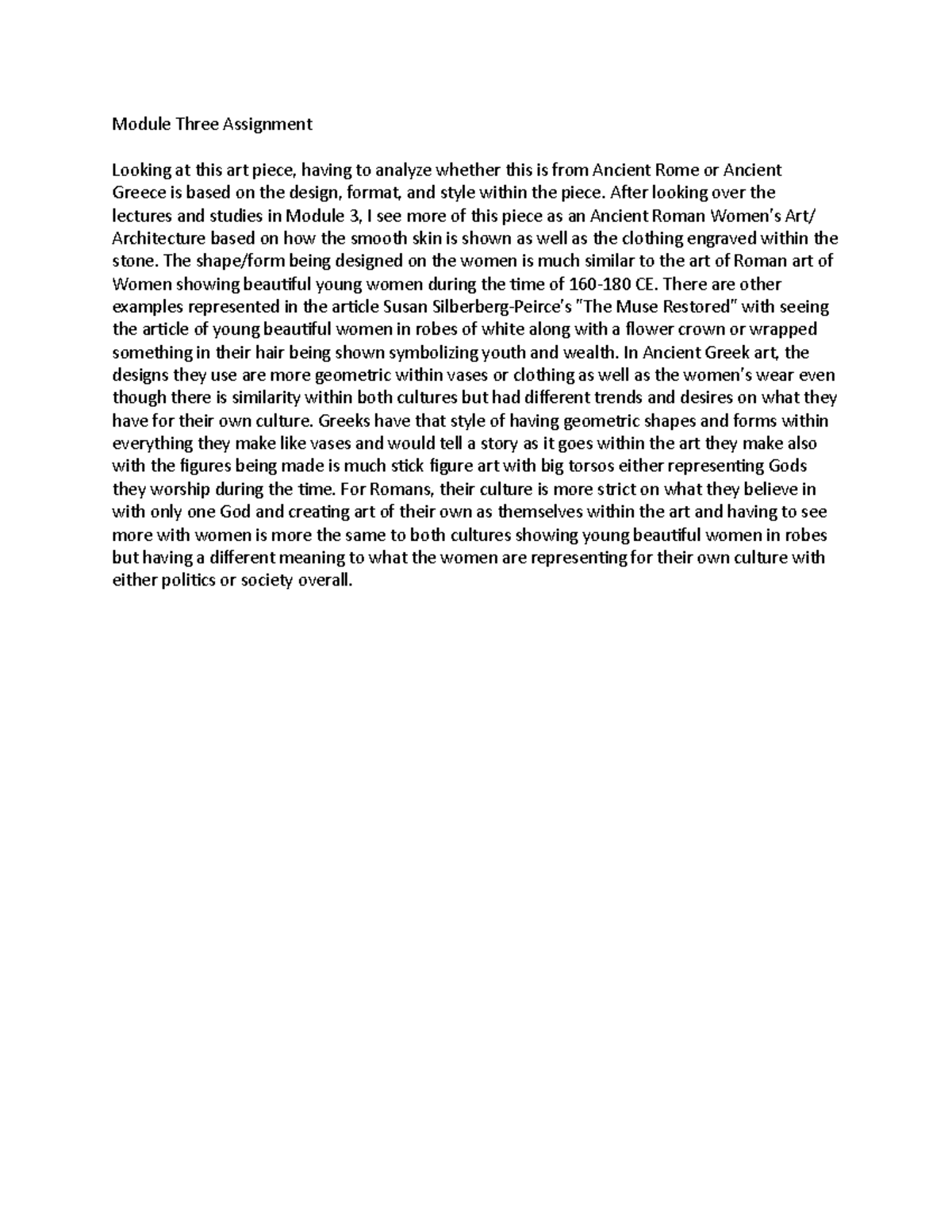 Module Three Assignment - Module Three Assignment Looking at this art ...