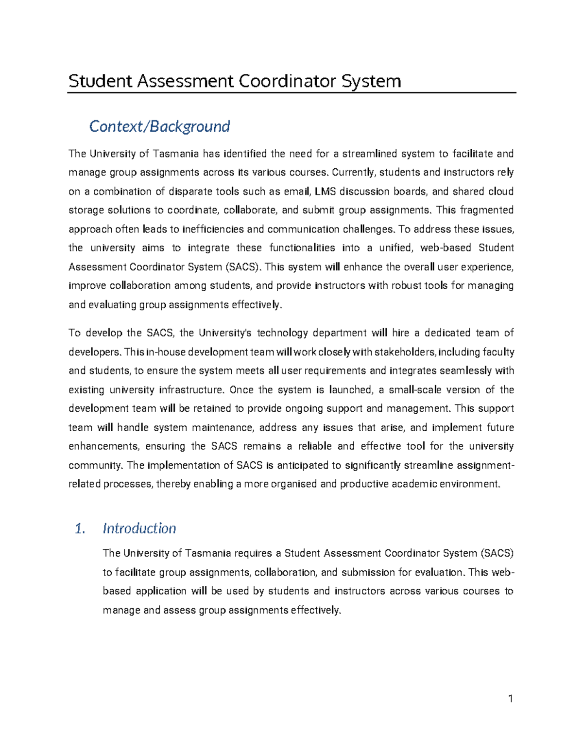 Student Assessment Coordinator System - Student Assessment Coordinator ...