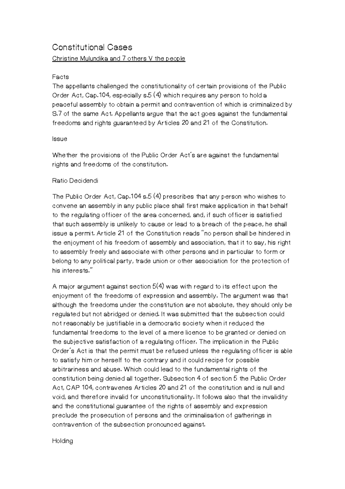 EDUCATION AND DEVELOPMENT- LEGAL EDUCATION(CONSTITUTIONAL LAW SUMMARY ...