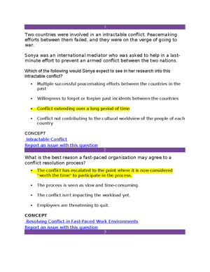 Unit 2 Examine the Fundamentals of Conflict - 1 CONCEPT → Cognitive ...