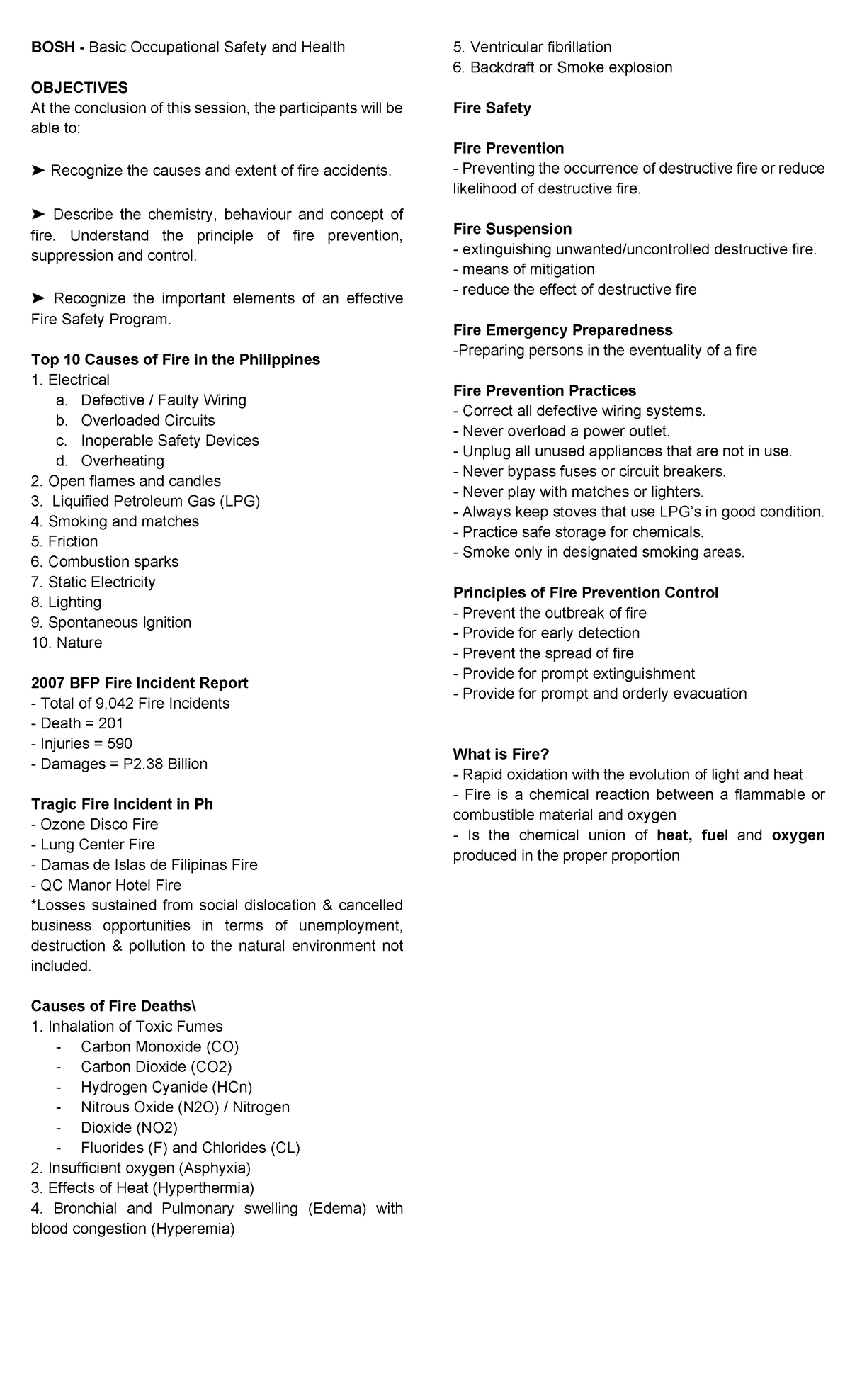 BOSH-FIRE - NOTES GUIDES NOTES NOTES PDF NOTES - BOSH - Basic ...